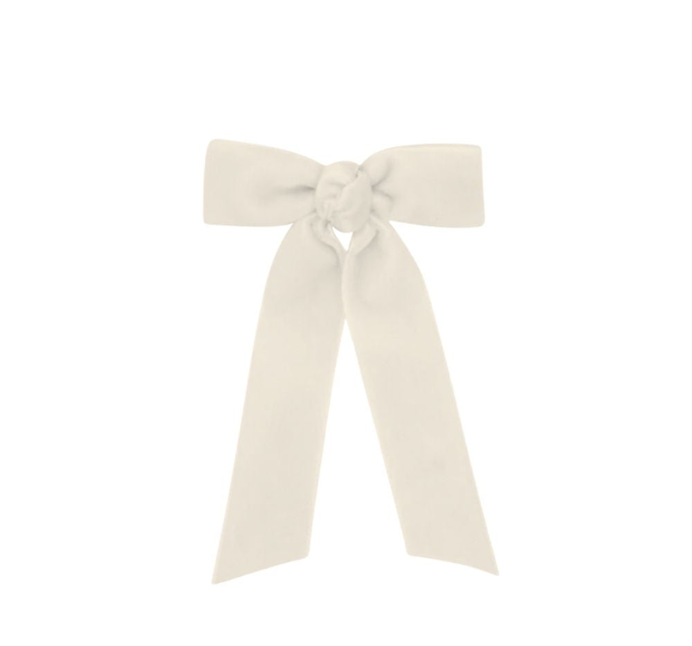 Tiny Velvet Streamer Ivory – Colibrí Bebé